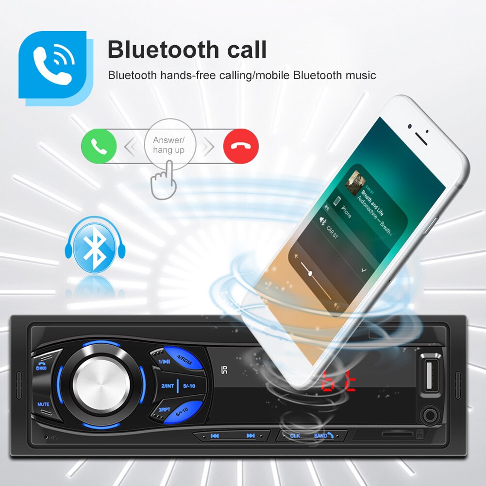 1 DIN Car Stereo MP3 Player Single Car Stereo MP3 ... – Grandado