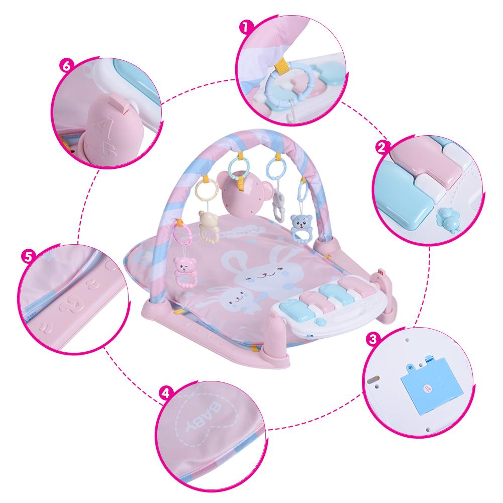 Baby Kick Play Piano Gym Fitness Frame Piano With ... – Grandado