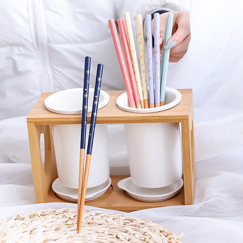 Reusable Wooden Chopsticks Handmade Bamboo Japanes... – Grandado
