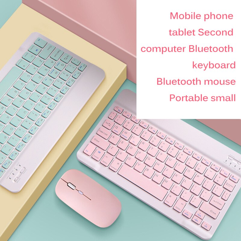 Colorful Wireless Bluetooth Ultra-Thin Keyboard Is... – Grandado