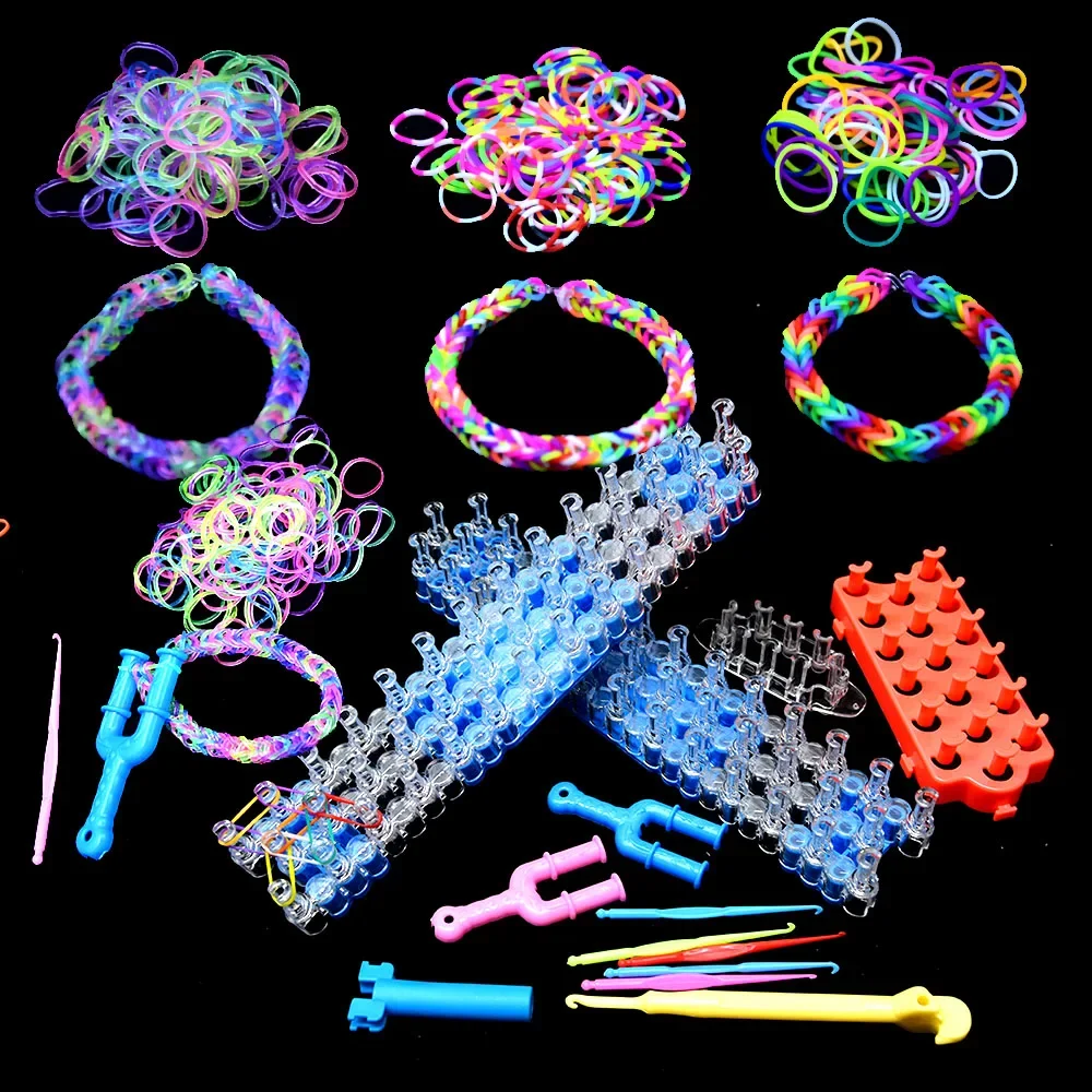 600pcs Elastic Rubber Loom Bands DIY Handmake Craf... – Grandado
