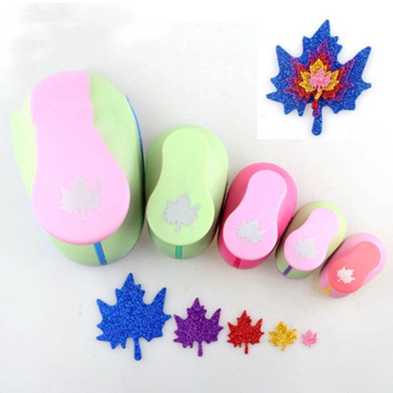 (3/8",5/8",1",1.5",2",3") Maple shaped craft punch... – Grandado