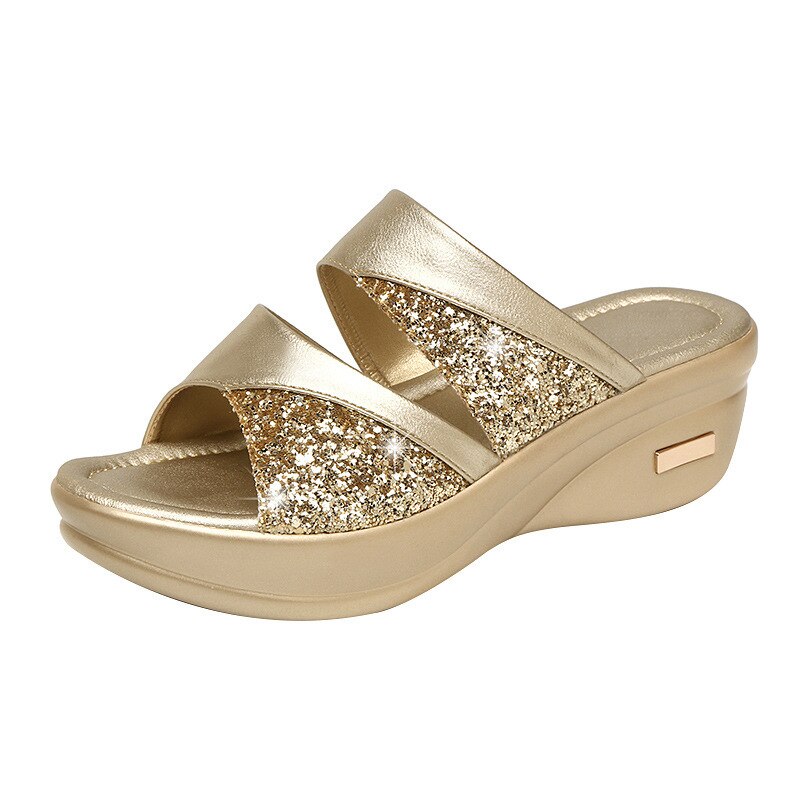 summer bling sliper woman shoes ladies pu leather ... – Grandado