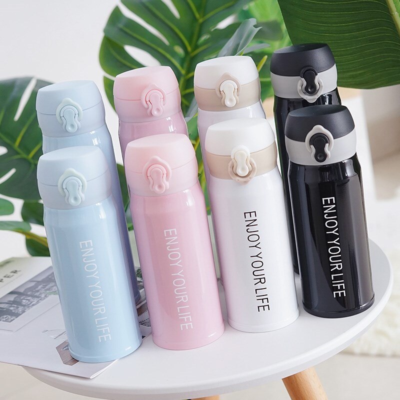 350ml/500ml Stainless Steel Thermos Mug Cute Coffe... – Vicedeal