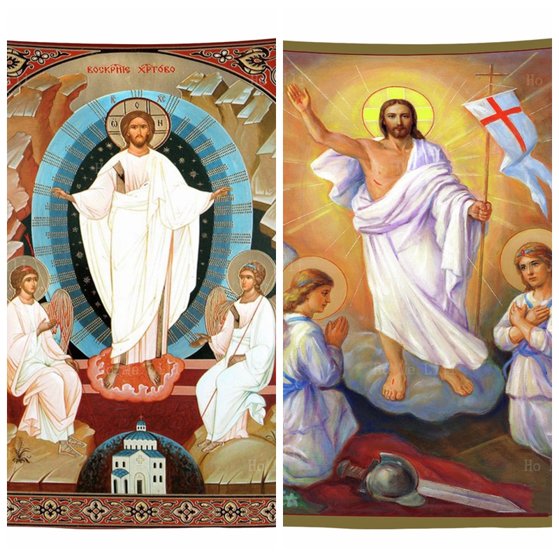 Russian Orthodox Catholic Easter Icon Resurrection... – Grandado