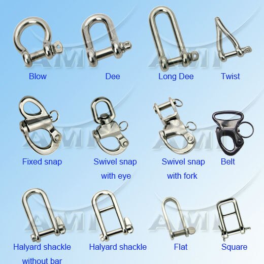 6mm Halyard Shackle Stainless Steel 316 Marine Boa... – Grandado