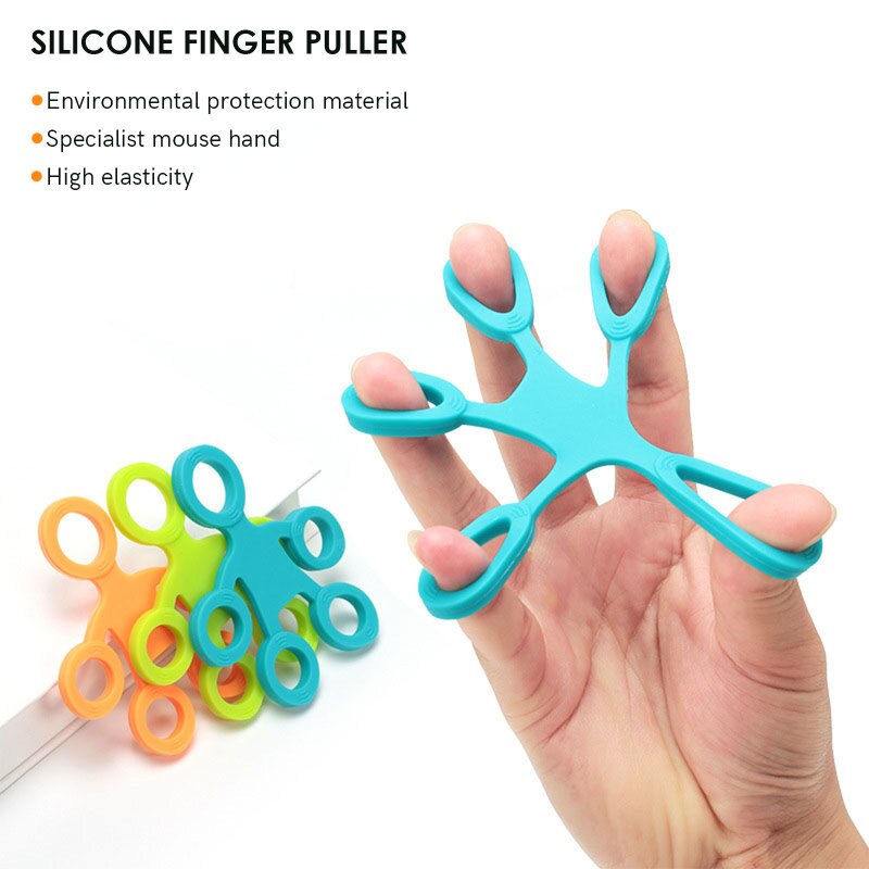 Finger Grip Silicone Ring Exerciser Antistress Res... – Vicedeal