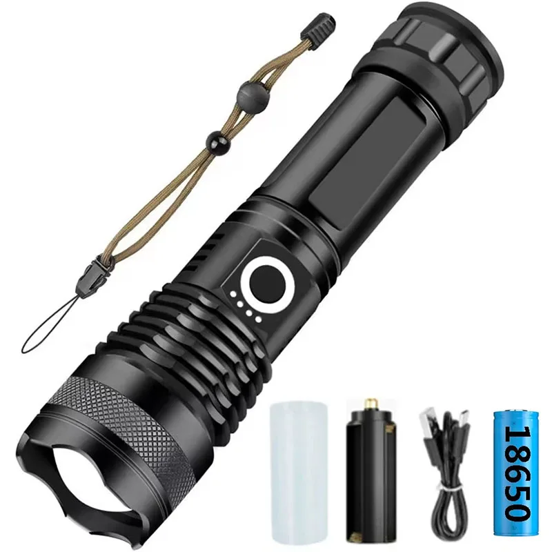 Powerful LED Flashlight USB Rechargeable Hand Ligh... – Grandado