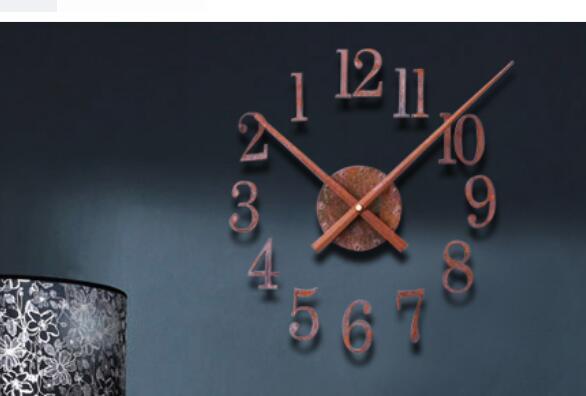 Retro DIY digital decorative wall clock wall stick... – Grandado
