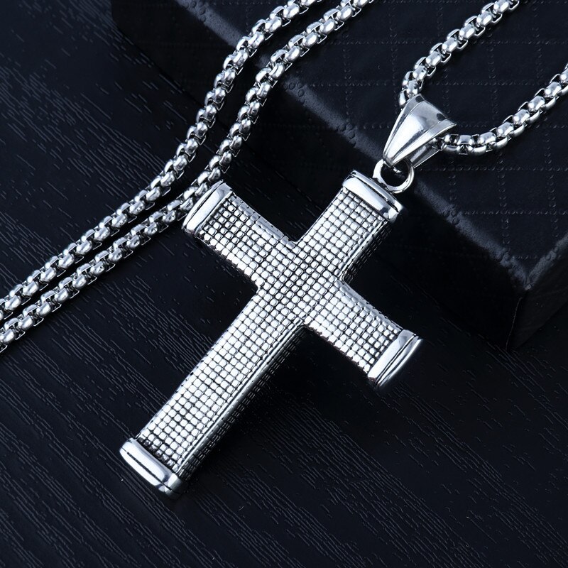 Hnsp Hip Hop Rvs Ketting Grote Kruis Hanger Kettin... – Vicedeal