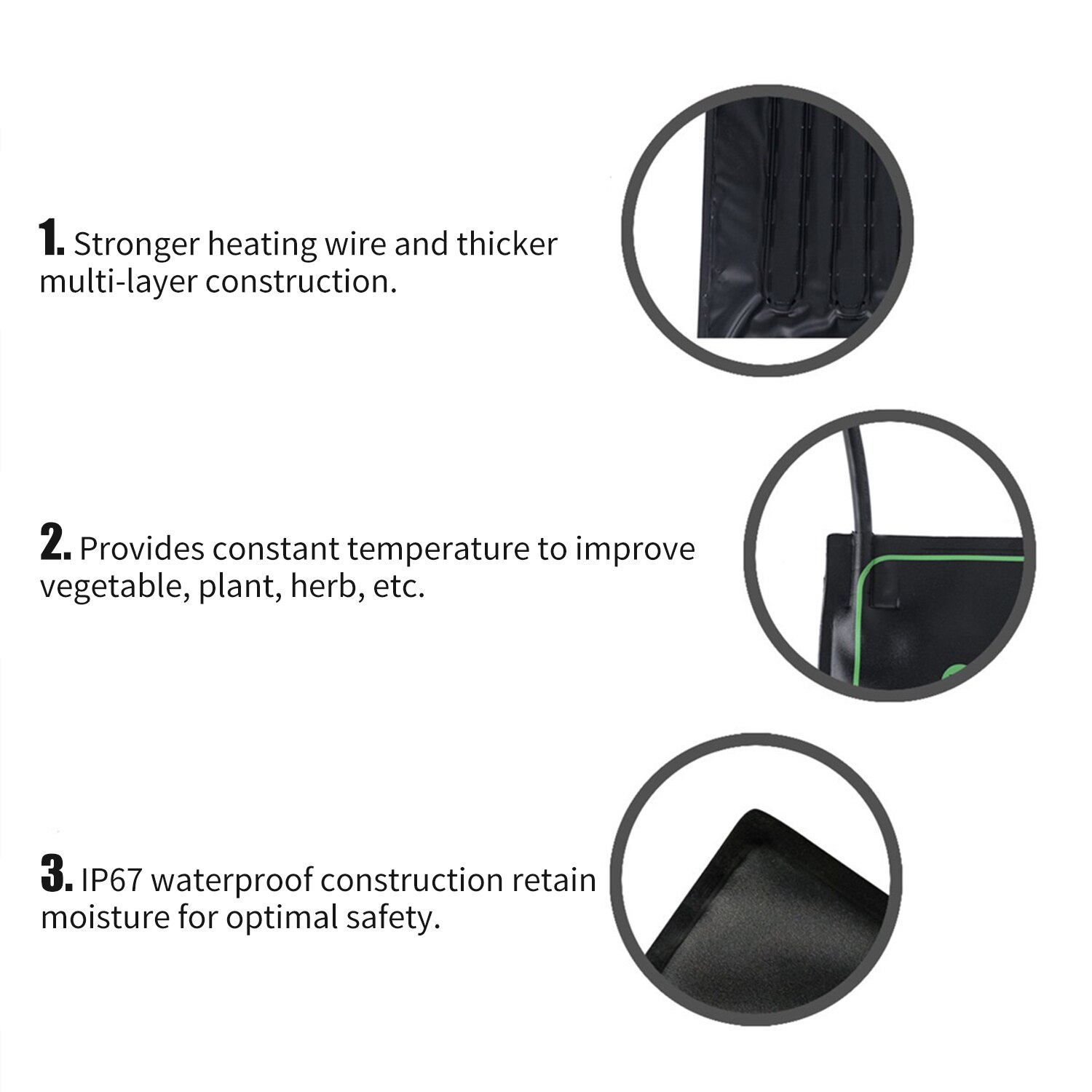 45W Seedling Heating Mat Flowers Vegetables Digita... – Grandado