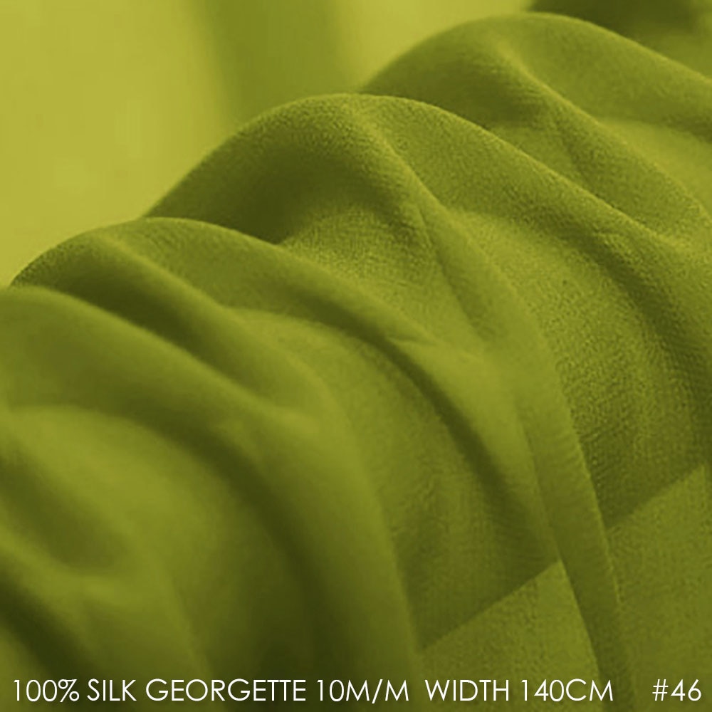 100% Zijde Georgette Stof Pure Zijde Stof 10 Momme... – Vicedeal