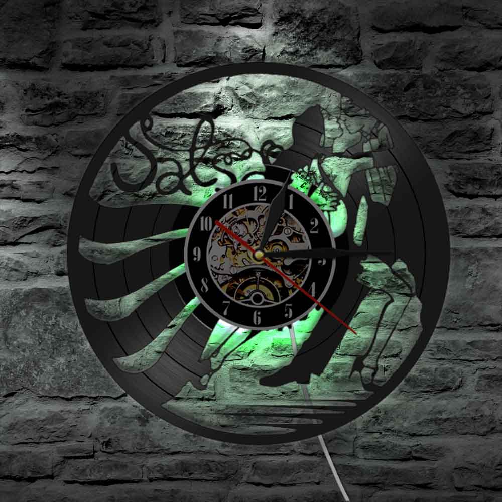 Vintage Latin Salsa Dance Wall Art Clock Dancing C... – Grandado