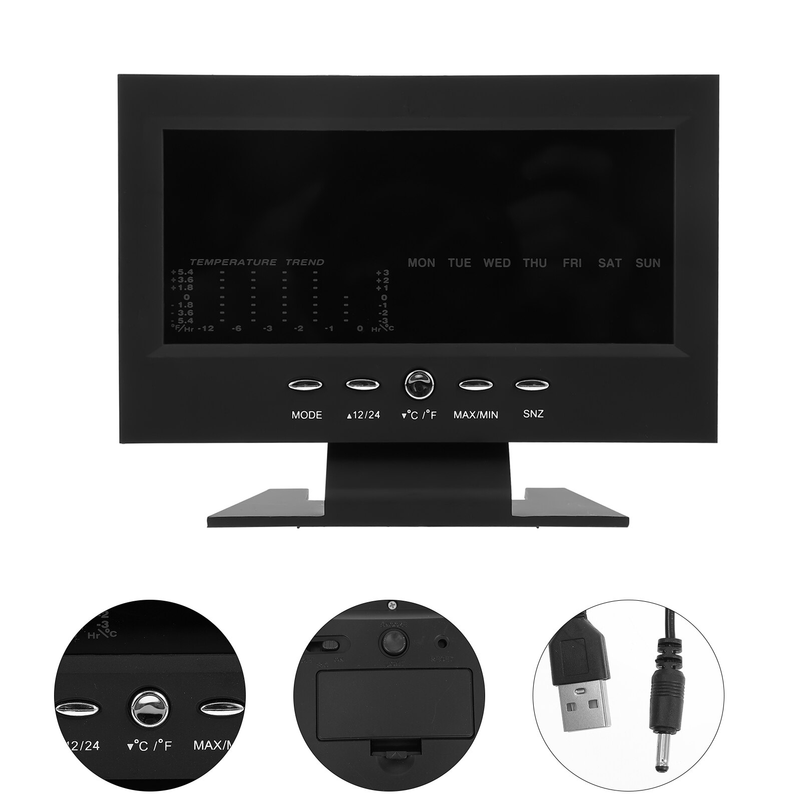 1 Set Electronic Clock Color Screen Calendar Premi... – Grandado