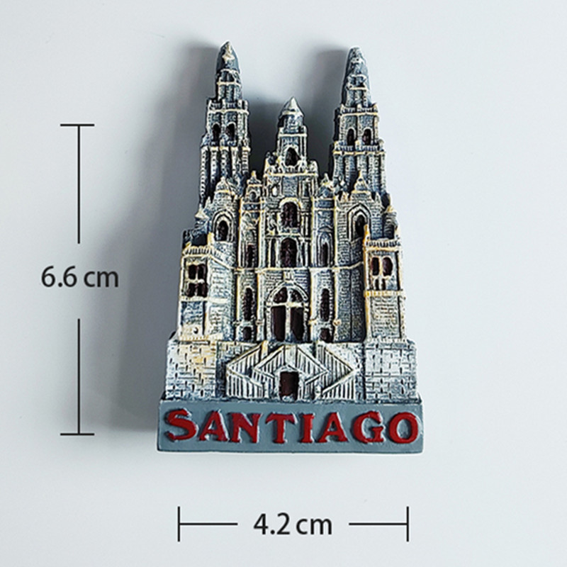 North America Chile Santiago Fridge Magnets Touris... – Grandado