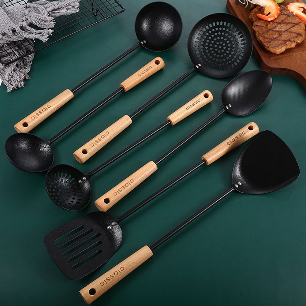 Pan Nonstick Kitchen Utensils Strainer Spoon Cookw... – Vicedeal