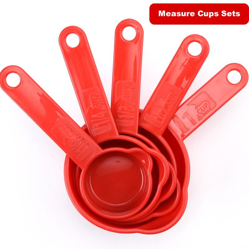 Baking Tools Large Size Measuring Cups Red Colored... – Grandado