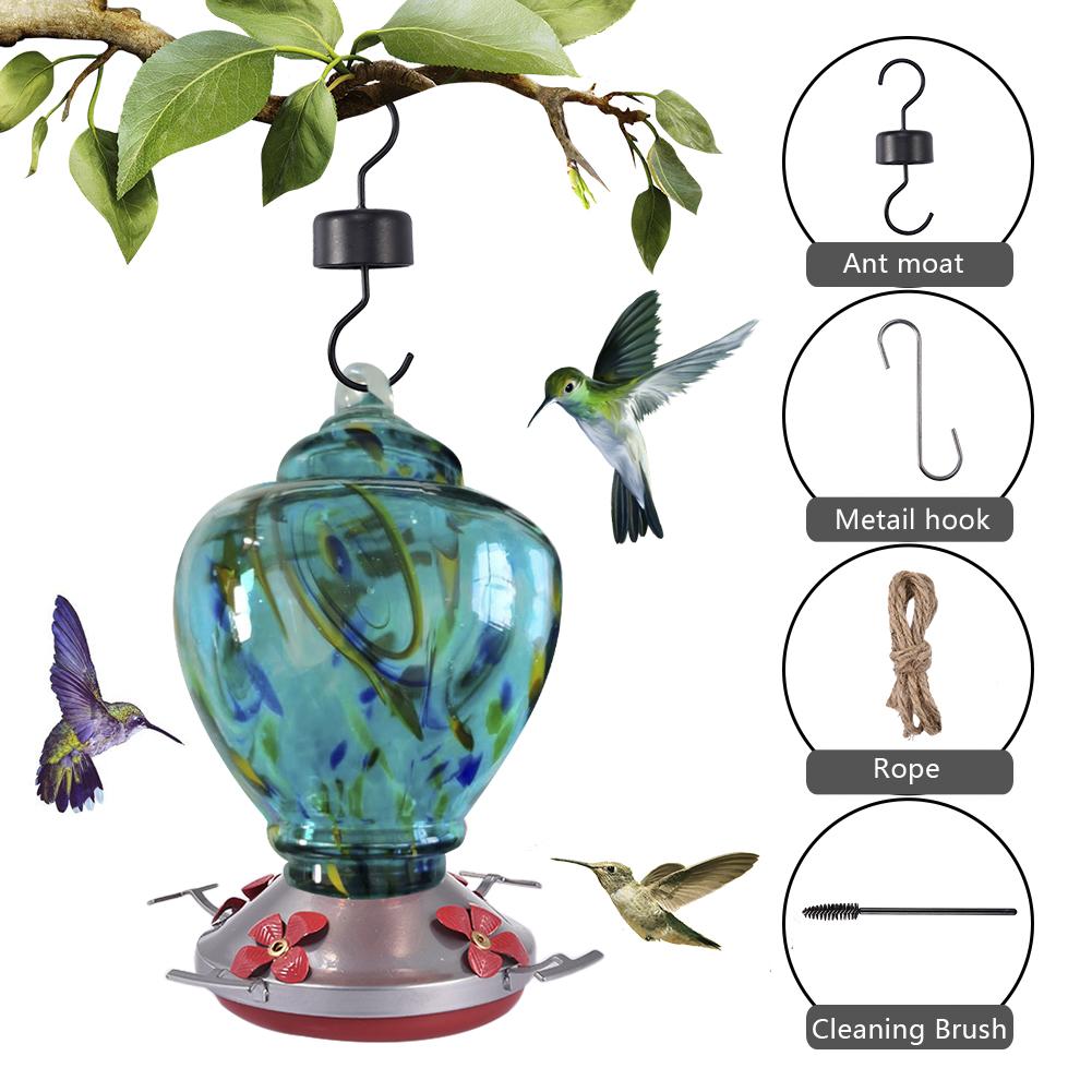 Bird Feeder Hummingbird Painted Hanging Garden Wil... – Vicedeal