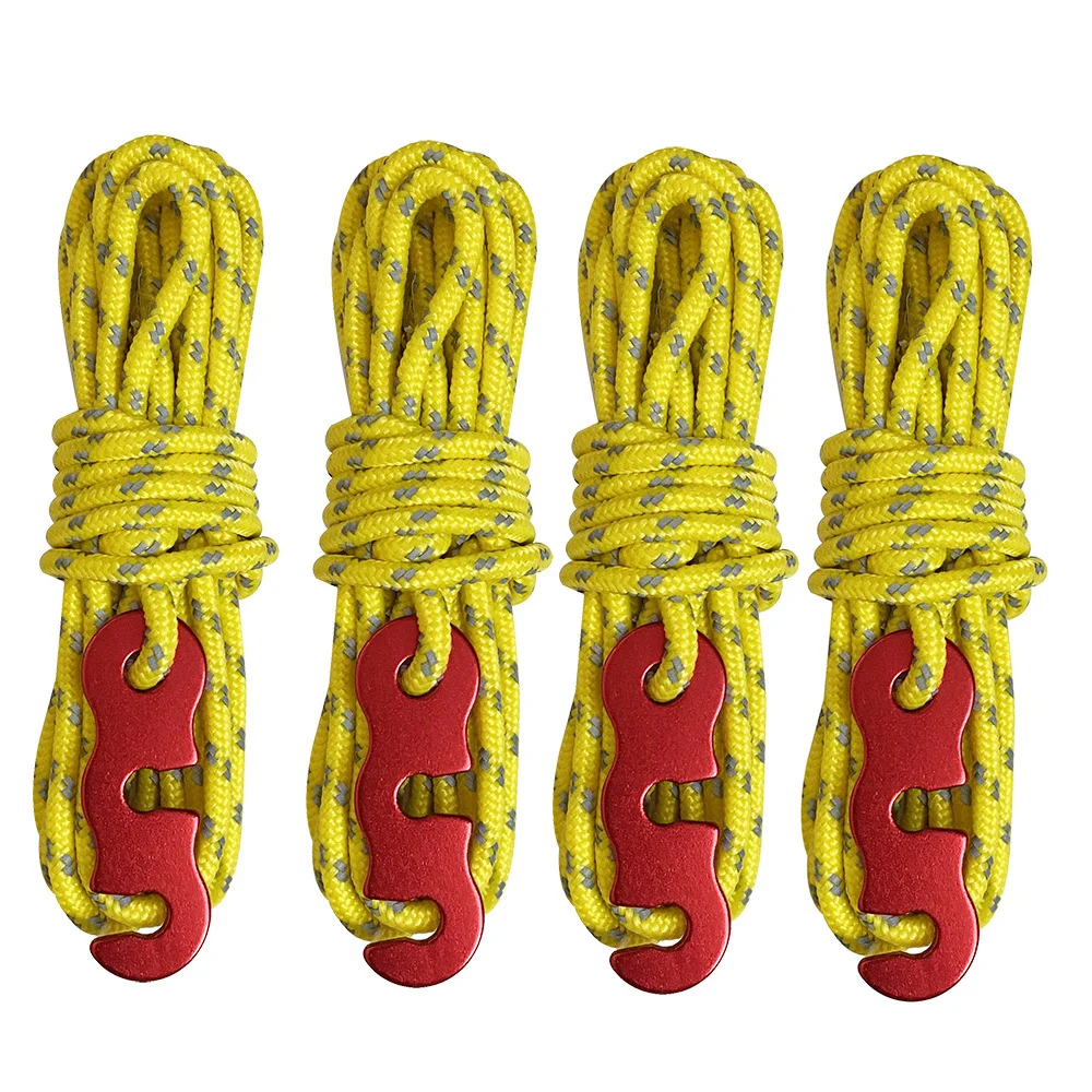 4 Outdoor Tent Ropes, Reflective Ropes Canopy Rope... – Grandado