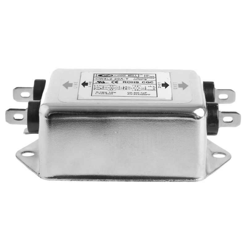 Power EMI Filter CW4L2-20A-T Monophasic Enhanced A... – Grandado