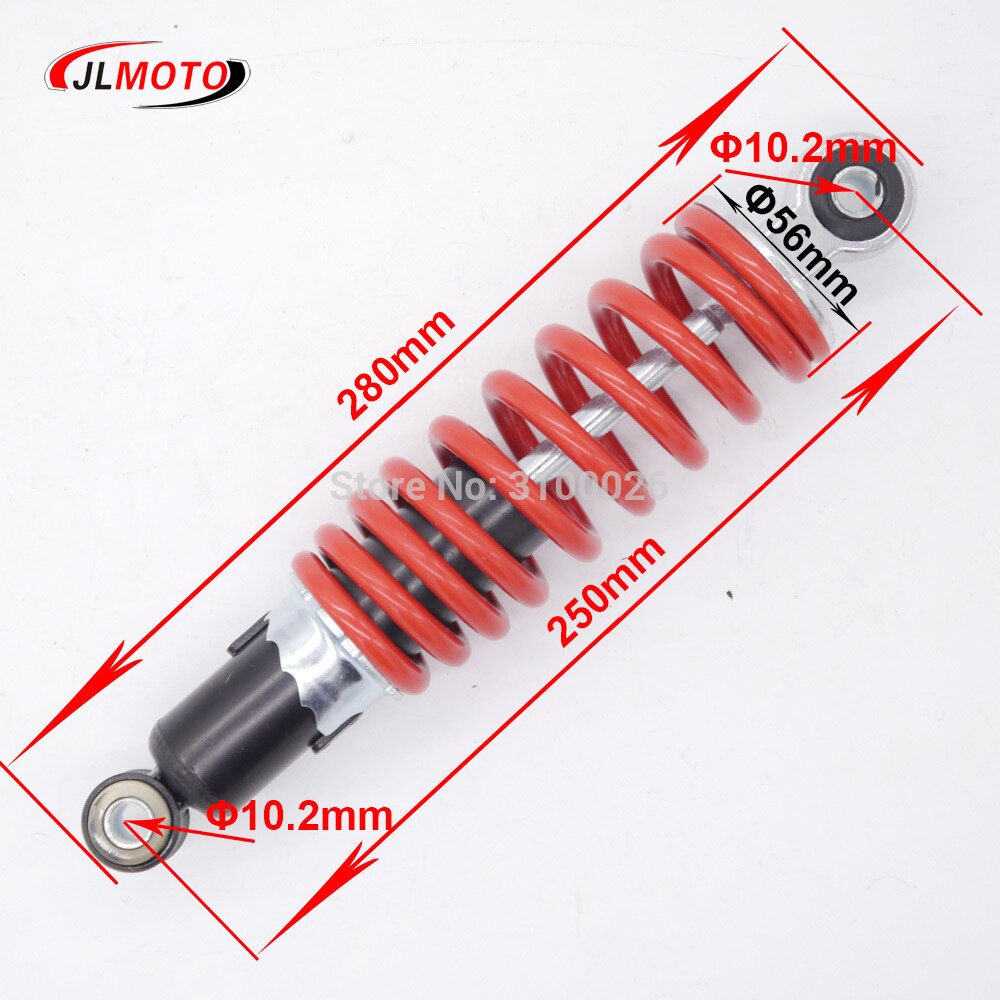 250mm 2pcs Front & 1pc Rear Suspensions Shock Abso... – Grandado