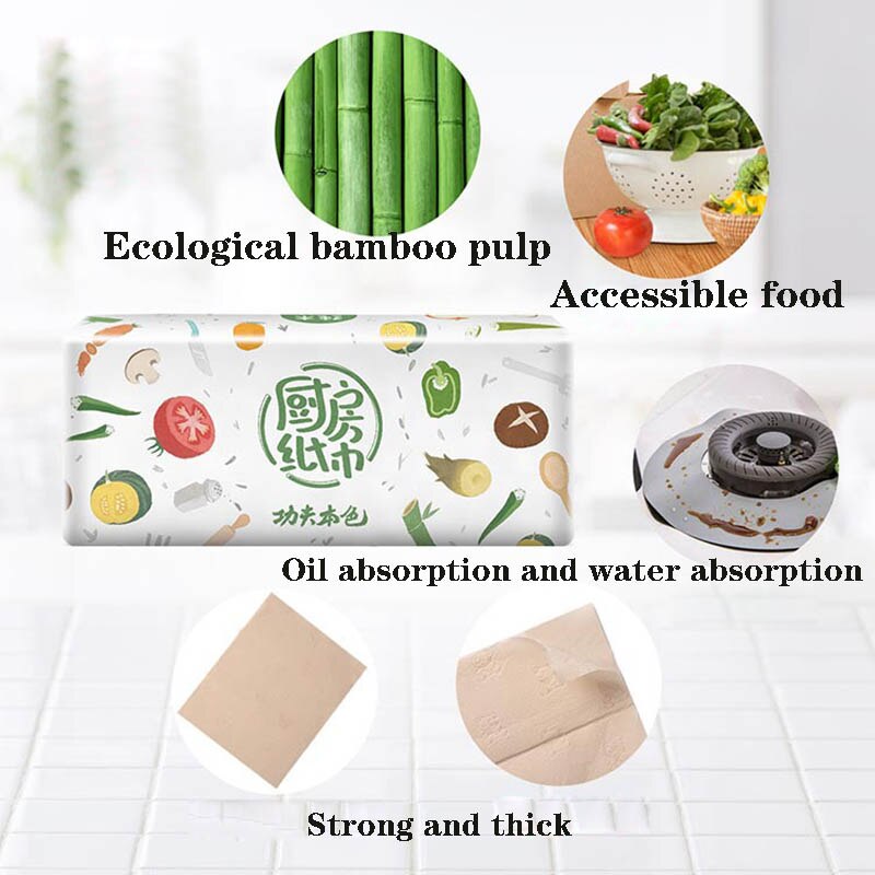 Kitchen Paper Absorbent Oil Absorbent Paper Towel ... – Grandado