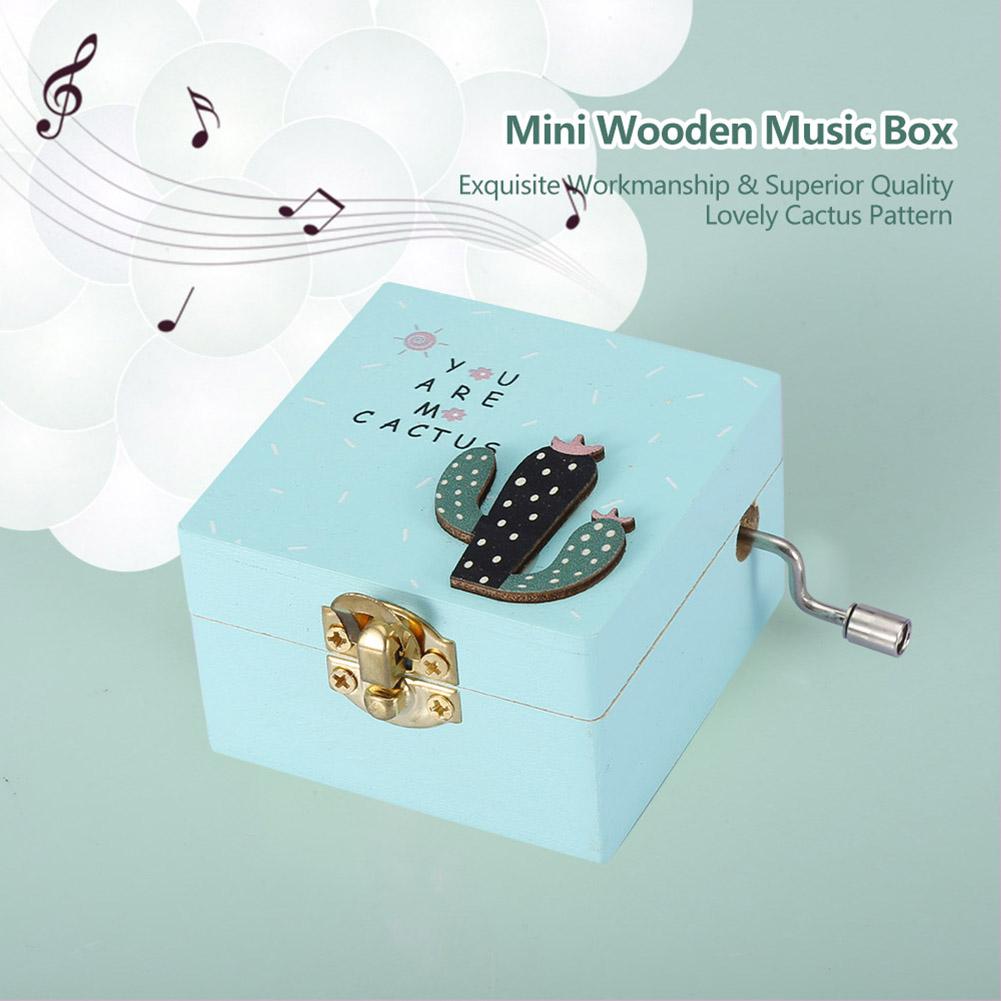 Mini Musik Box Niedlichen Cartoon Holz Geschnitzt ... – Grandado