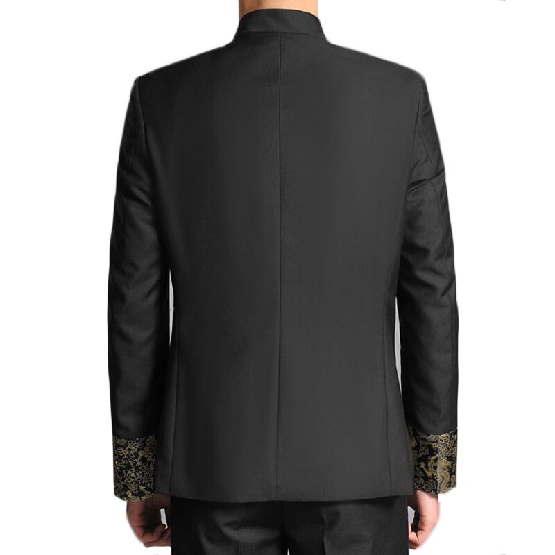 Traditional Chinese Men Tunic Jacket Frog Closure Vicedeal