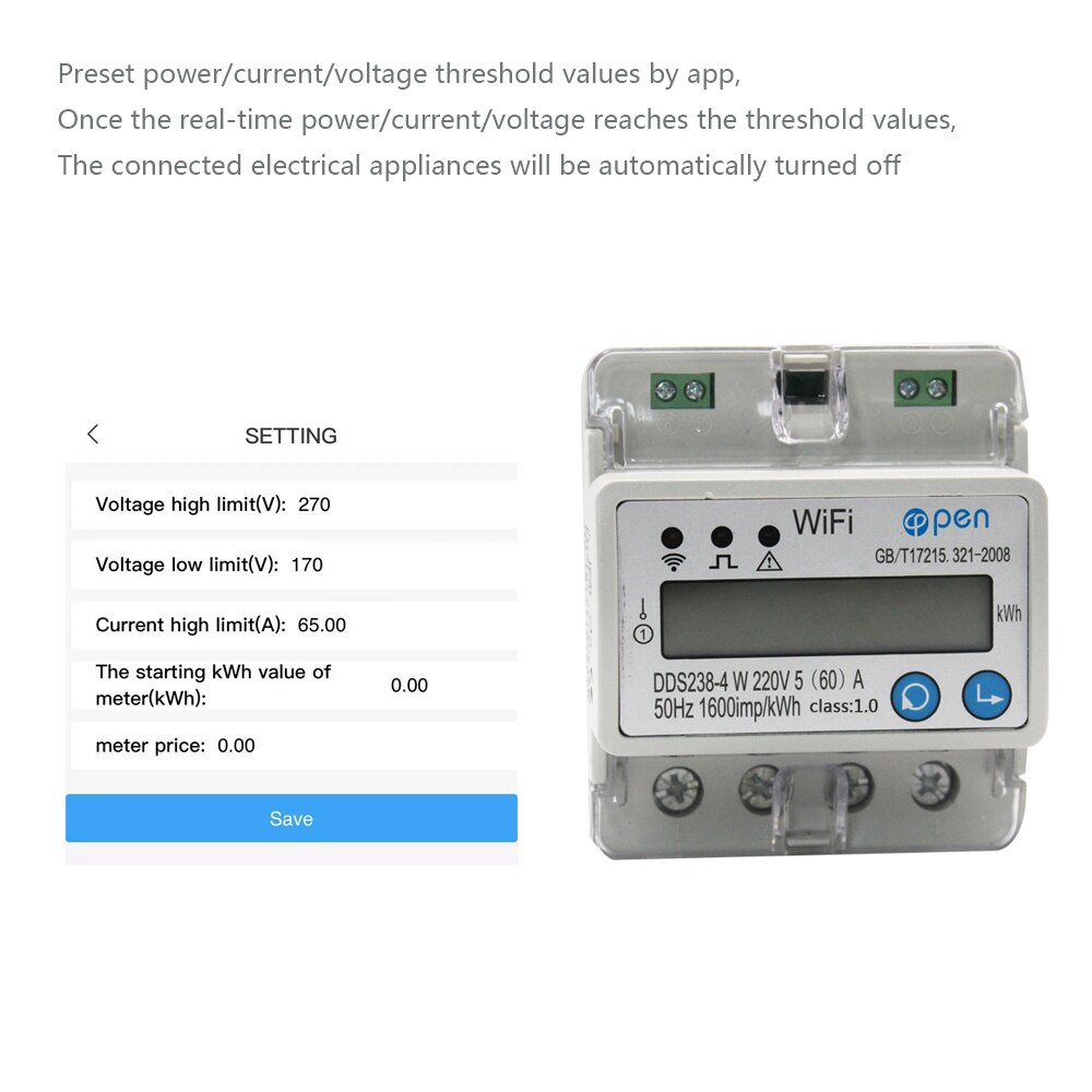 WIFI remote control Smart Switch with energy monit... – Vicedeal