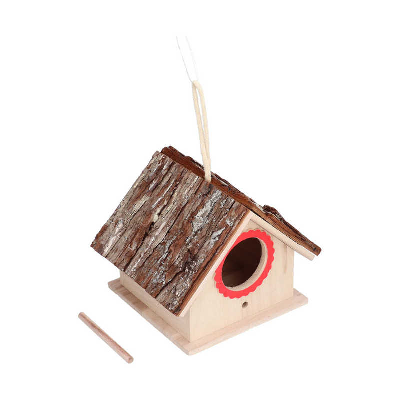 Wooden Birdhouse Outdoor Hanging Birds Nest Box No... – Vicedeal
