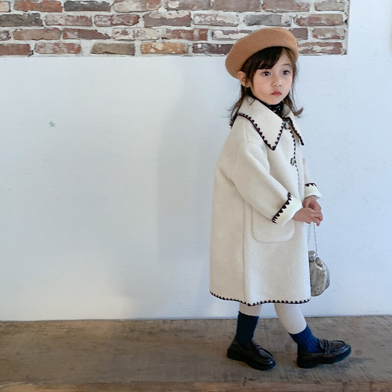 Autumn Winter Girls Long Sleeve Warm Fleece Coat K... – Grandado