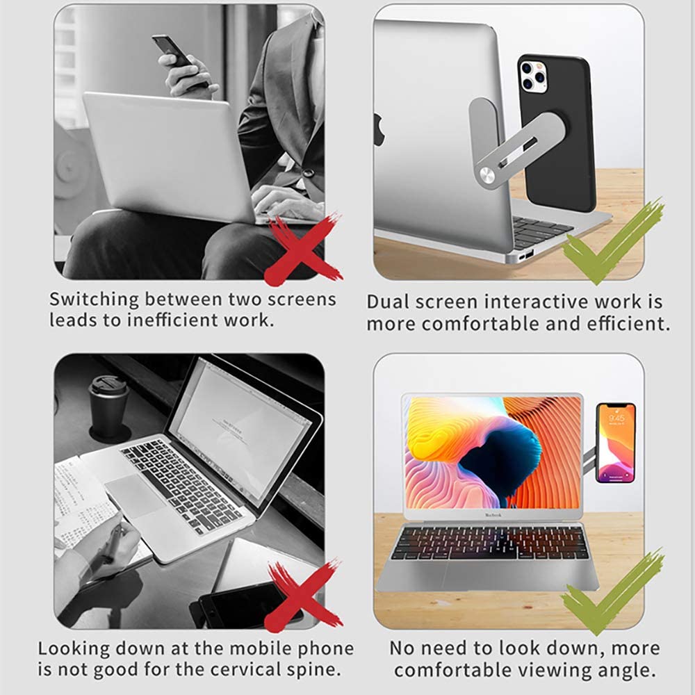 Magnetic Laptop Monitor Mount Stand for Mobile Pho... – Grandado