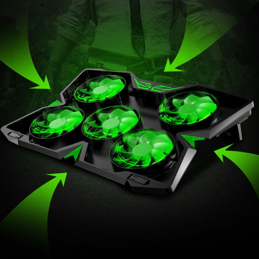 Laptop cooler mute 15.6 inch 17 computer fan base ... – Grandado