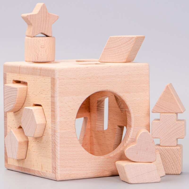 Kids Baby Educational Toy Funny Wooden Shape Sorte... – Grandado