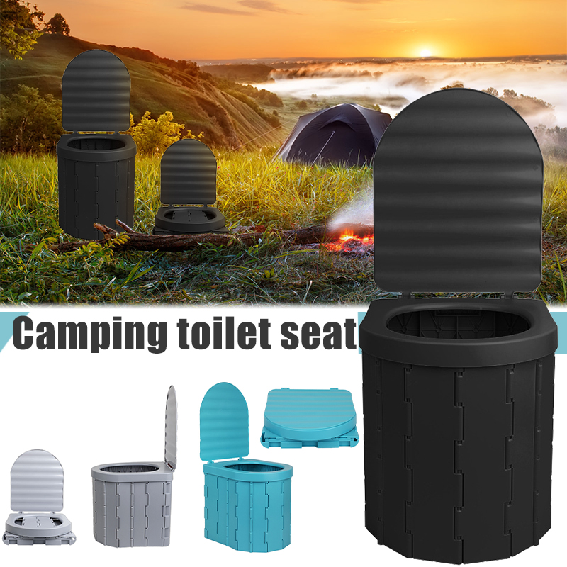 Portable Toilet with Lid Folding Emergency Potty T... – Grandado