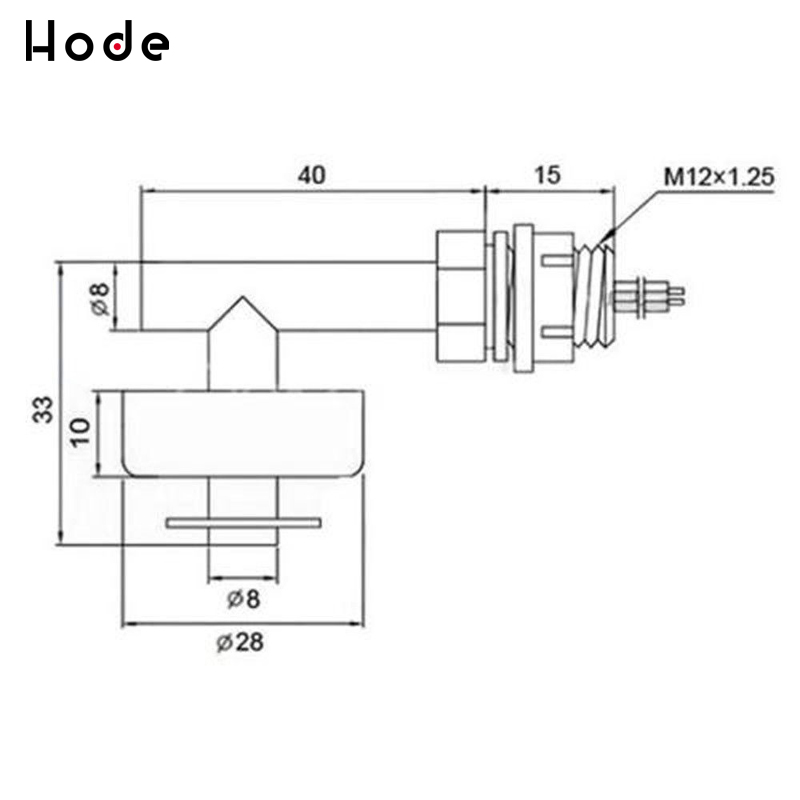 liquid Water Level Sensor White PP Right Angle Flo... – Grandado