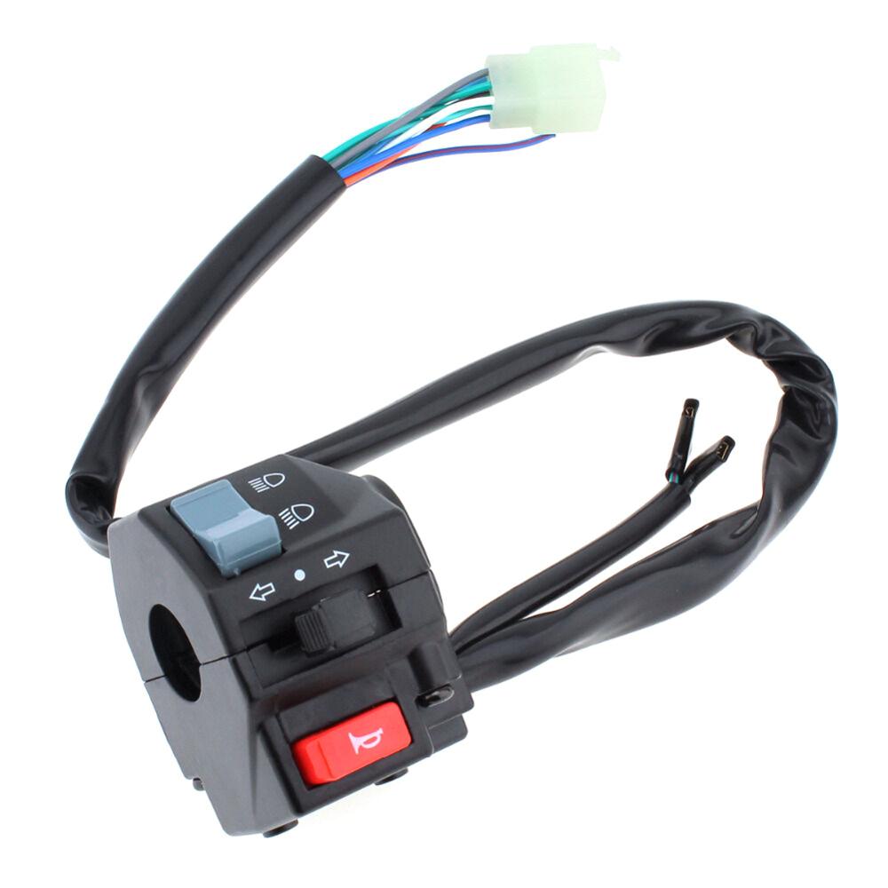 7/8 "universell motorsykkelstyring bryterhorn blin... – Vicedeal