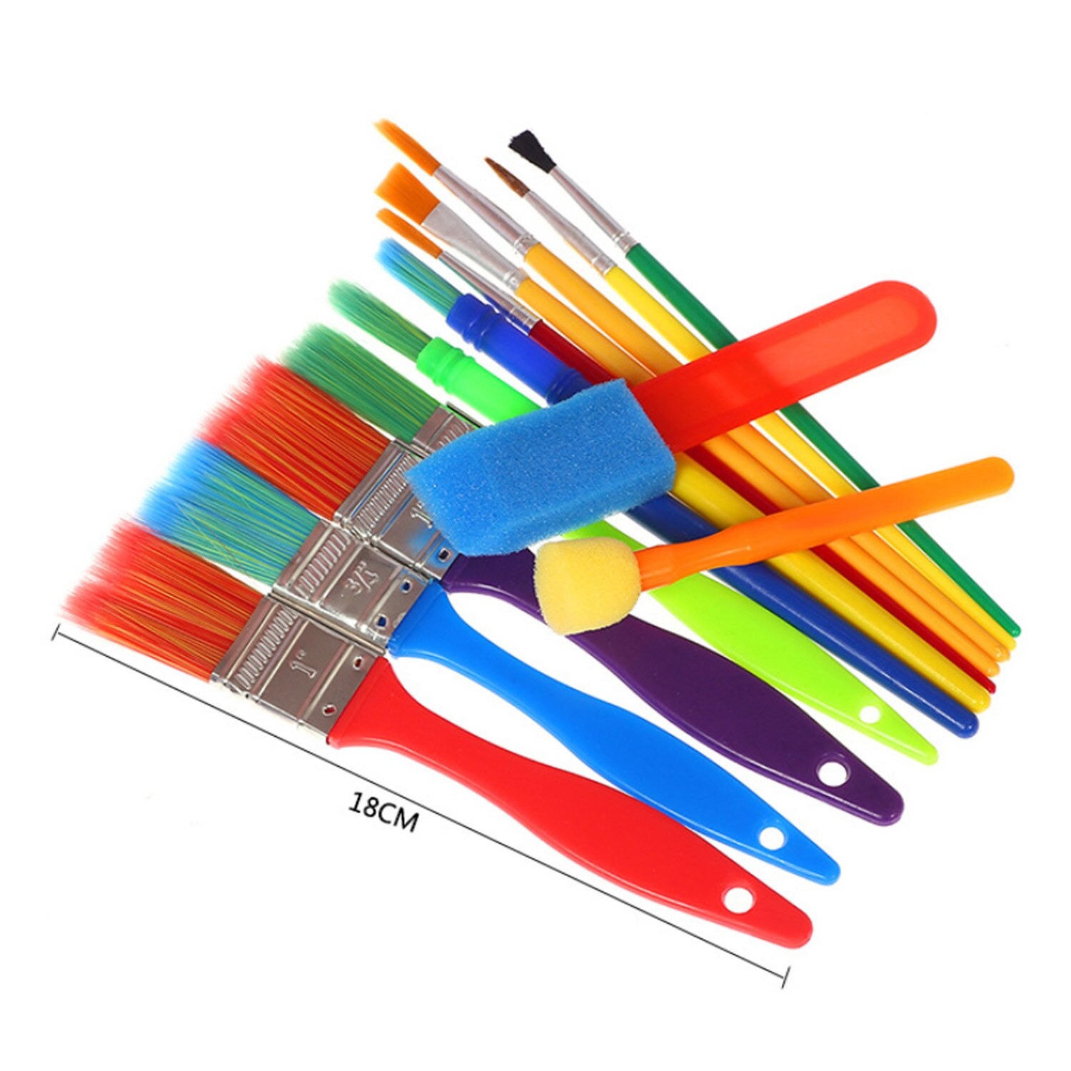 Children Painting Tool Kits 15pcs Art Paint Brushe... – Grandado