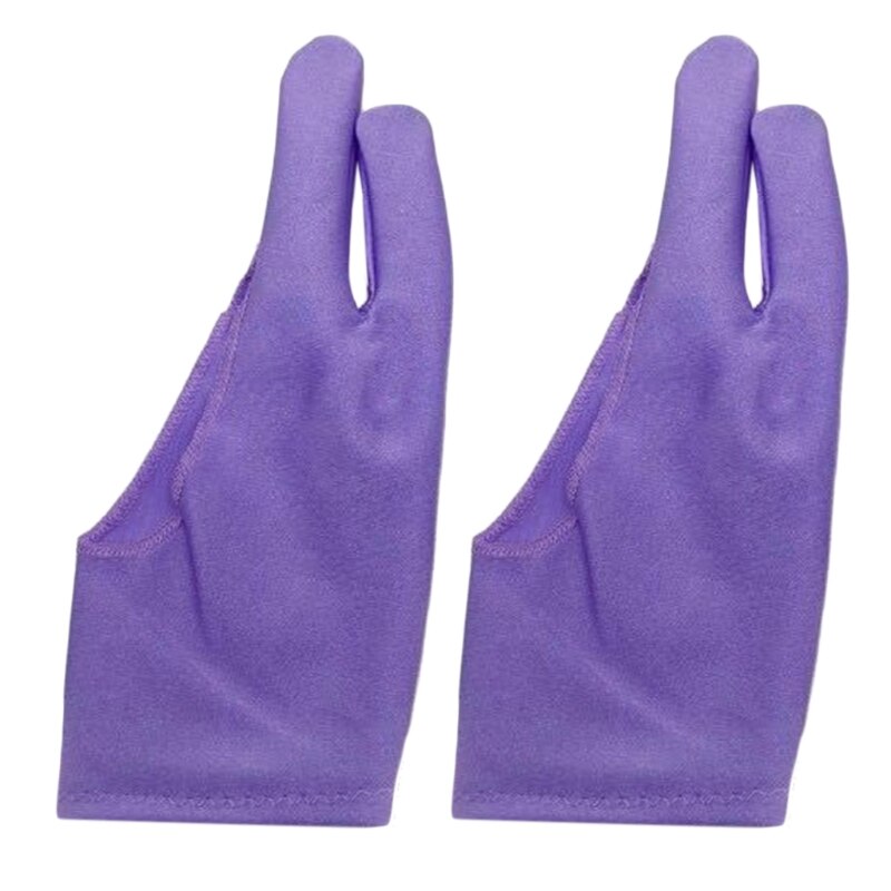 1 Pair Two Fingers Anti-Fouling Artist Gloves for ... – Grandado