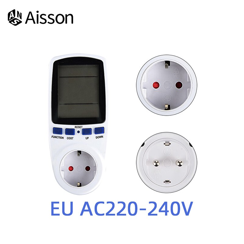 EU 220V AC Digital LCD Power Meter Wattmeter Socke... – Grandado