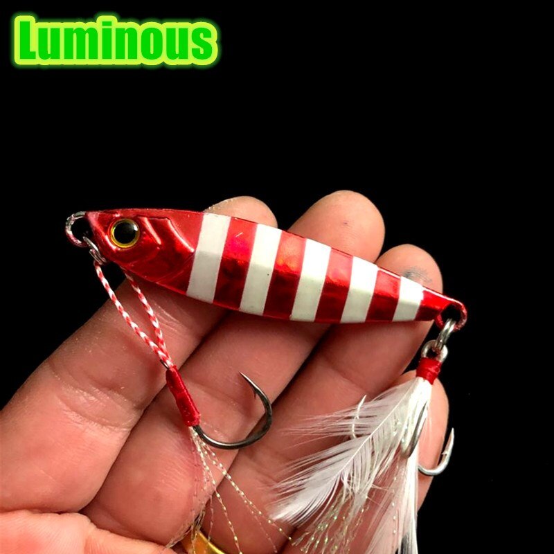 BATTLEBASS Luminous Fishing lure jigging metal jig... – Grandado