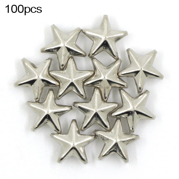 100Pcs 10MM Metal Star Rivets 5Claws Rivets Studs ... – Grandado