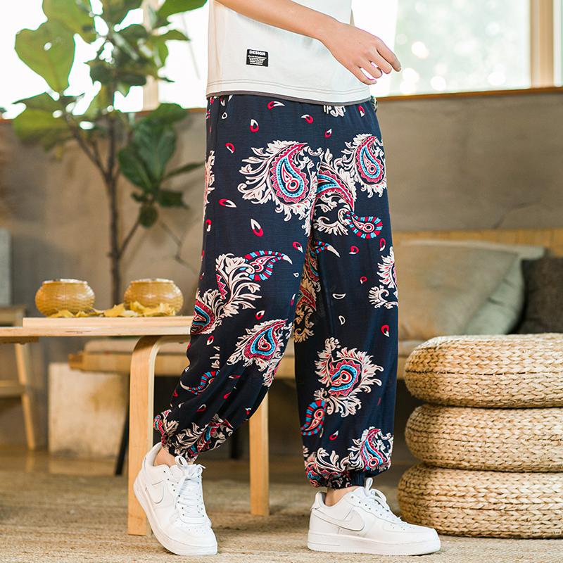 Cashew Flowers Bloomers Mens Chinese Style Cotton ... – Vicedeal