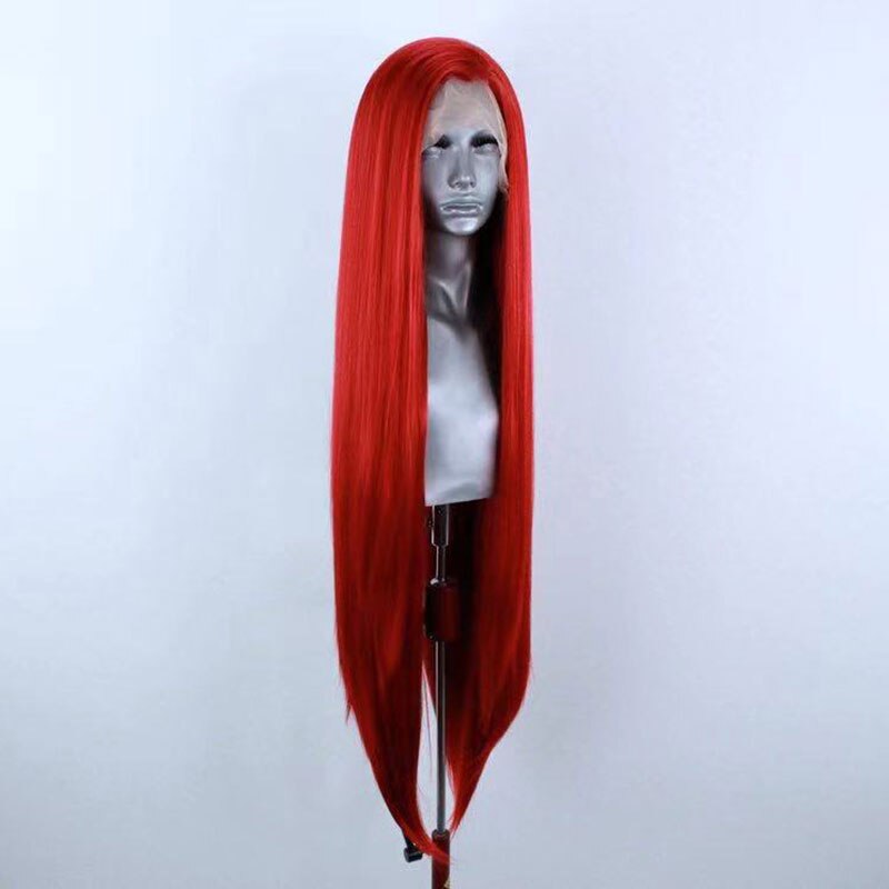 Bombshell Fire Red Hair Synthetic Lace Front Wig S... – Grandado