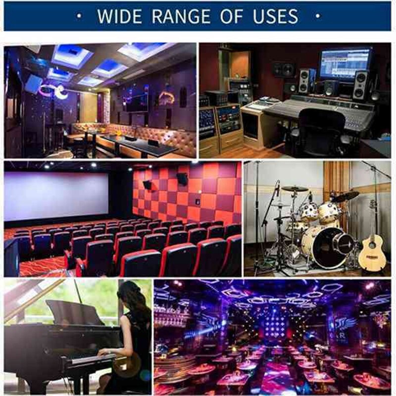 6 Pack Acoustic Panels High Density Soundproof Wal... – Grandado