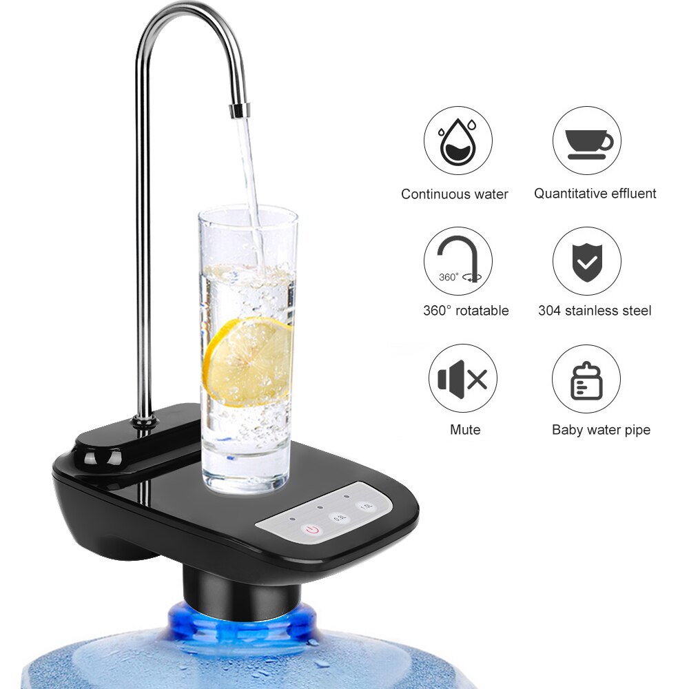 Draagbare Elektrische Water Fles Pomp Met Grote Ba... – Grandado