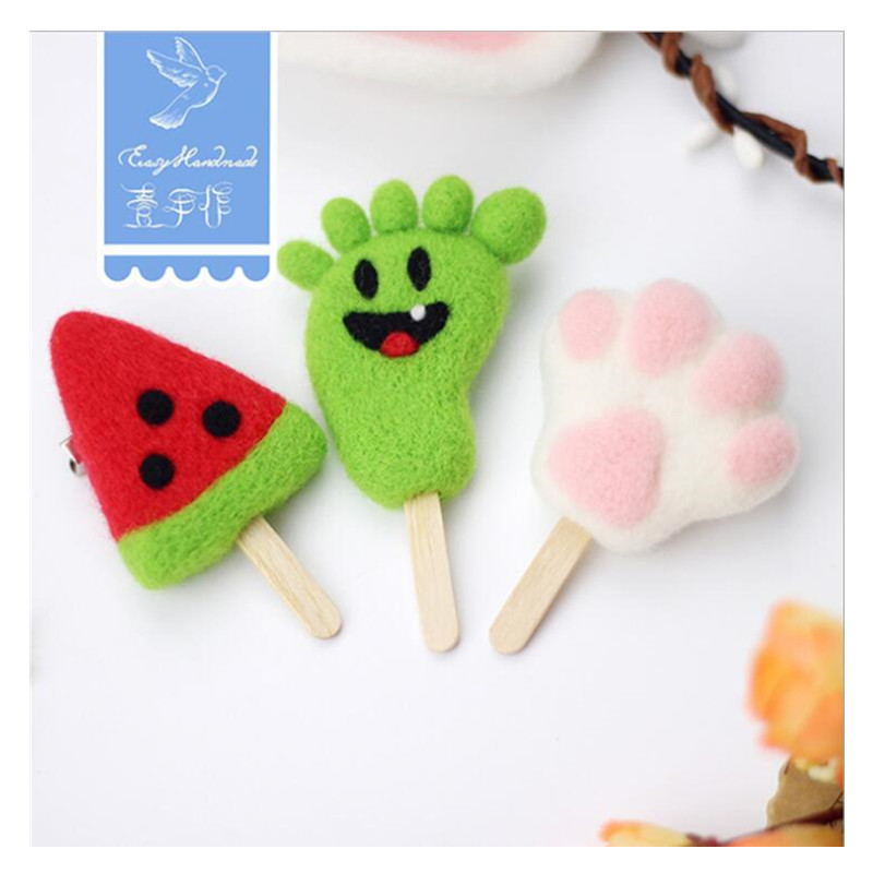 Cat claw brooch wool needlepoint kit wool felt nee... – Vicedeal
