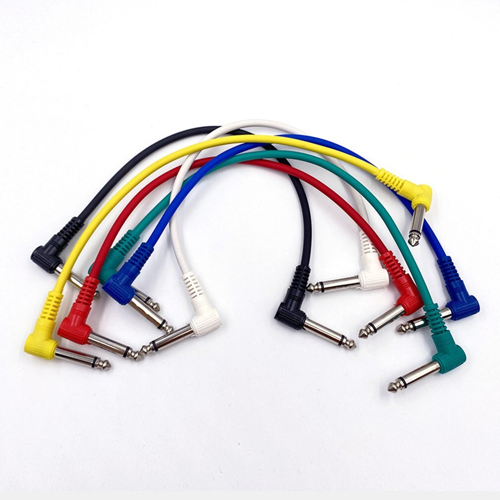 6pcs/Set Multi Color Plastic Guitar Patch Cables 6... – Vicedeal