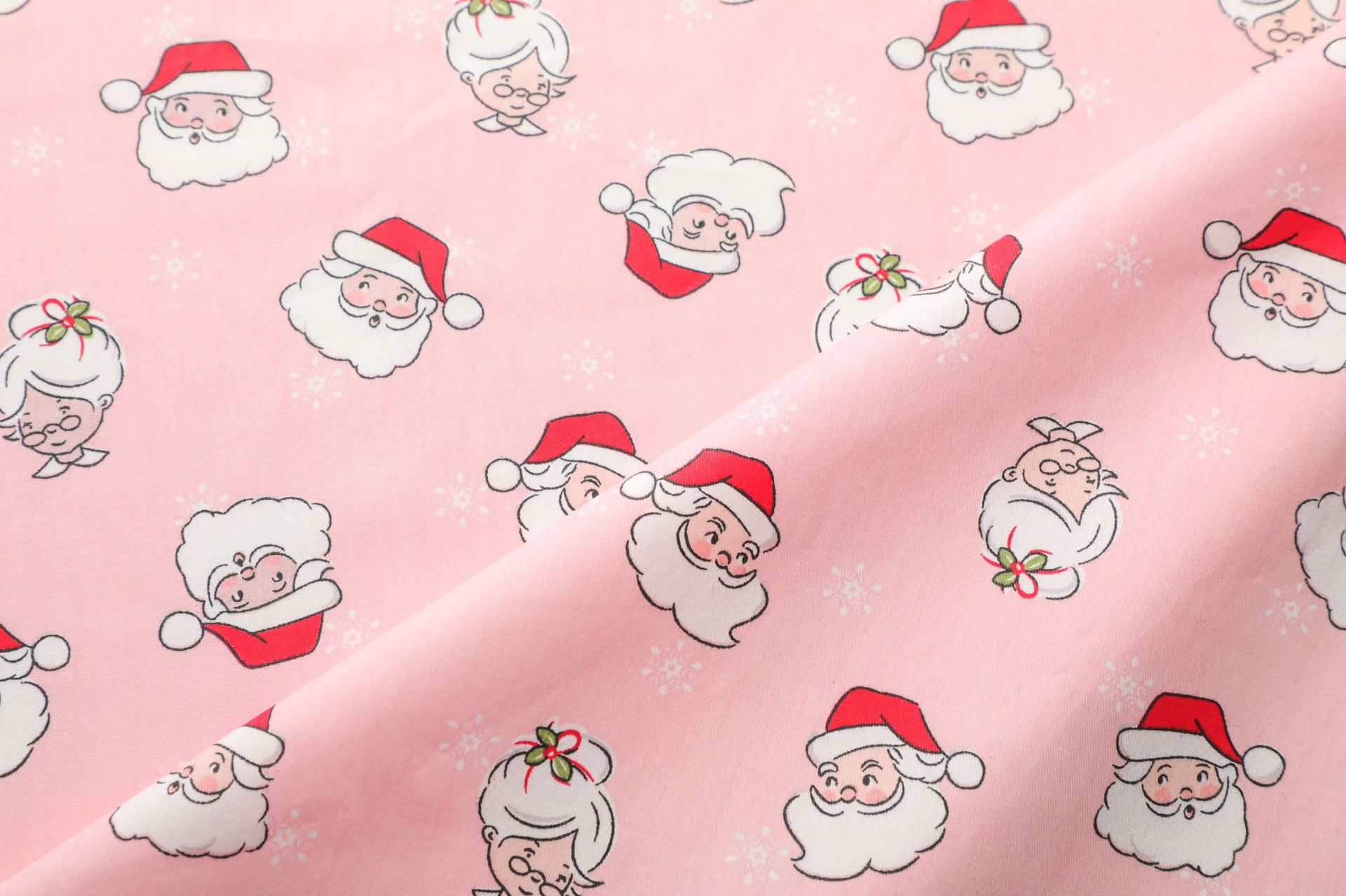 Santa Claus Grid 100% Twill Cotton Fabric DIY hand... – Vicedeal