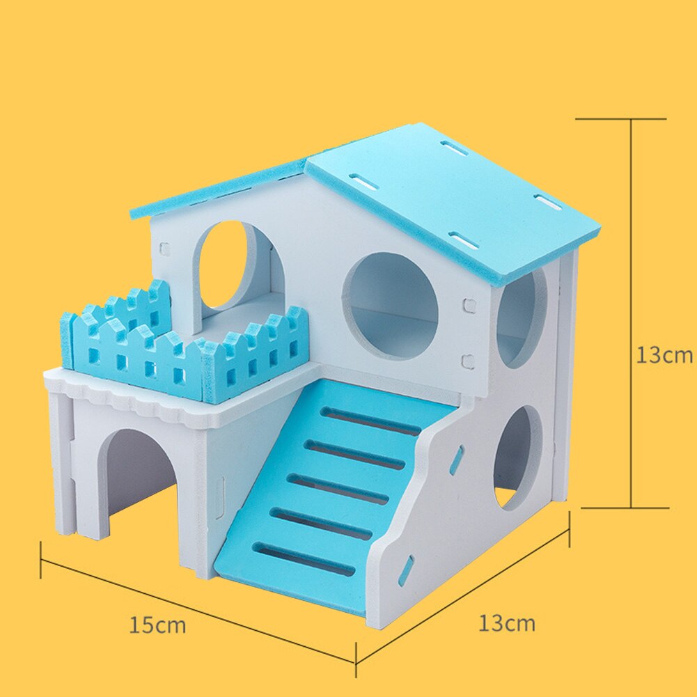 Huisdier Hamster Huis Met Ladder Konijn Nest Blokh... – Vicedeal